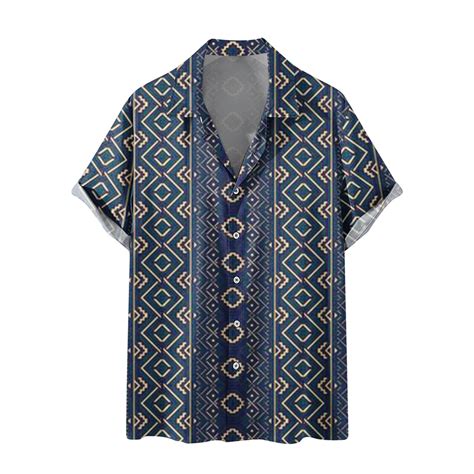 Poteti Clearance Mens Shirts Beach Hawaiian Casual Tropical Short