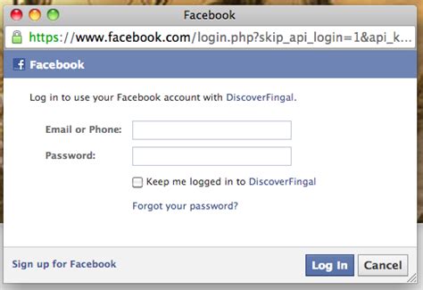 Javascript Facebook Like Popup Window For Custom OAuth Stack Overflow