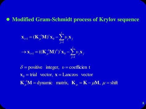 Ppt Improved Lanczos Method For The Eigenvalue Analysis Of Structures