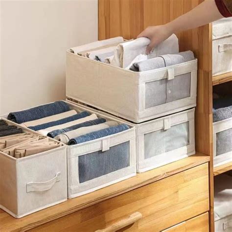 Сгъваема текстилна кутия кутия за съхранение за гардероб