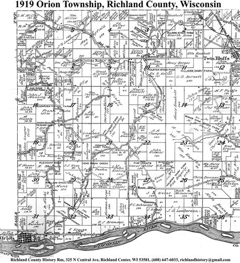 Richland County Wisconsin Maps