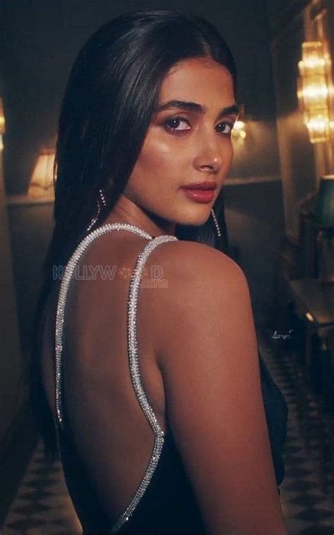 Gorgeous Pooja Hegde In A Sexy Black Dress With Glittery Border Photos Kollywood Zone