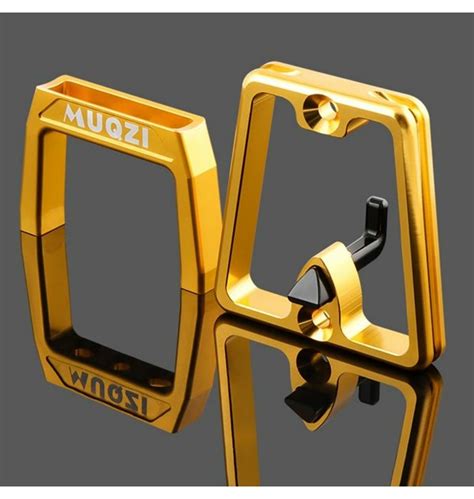 Muqzi Brompton 브롬톤 프론트 캐리어 백 블록 3 홀 어댑터 브래킷 접이식 자전거 액세서리 골든 티몬