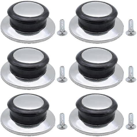 6 Pieces Heat Resistant Pot Lid Knob Replacement Handle Universal