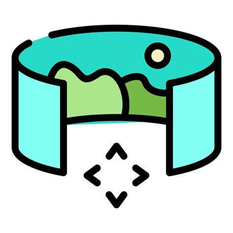 Premium Vector Augmented Reality Icon Outline Augmented Reality Vector Icon Color Flat Isolated