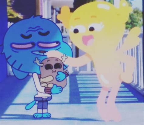 An Animated Image Of Two Cartoon Characters Holding Each Other S Hand