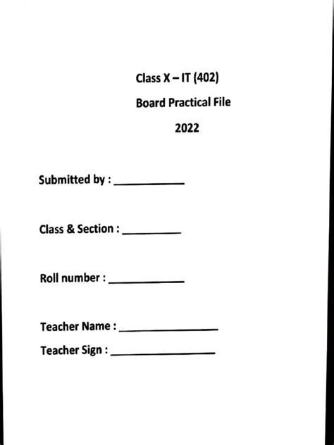 Project File Pdf