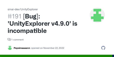 [bug] unityexplorer v4 9 0 is incompatible · issue 191 · sinai dev unityexplorer · github