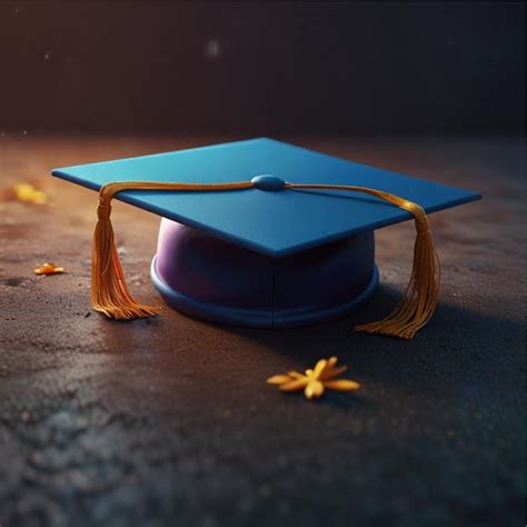 Luxurious Graduation Cap Premium AI Generated Image