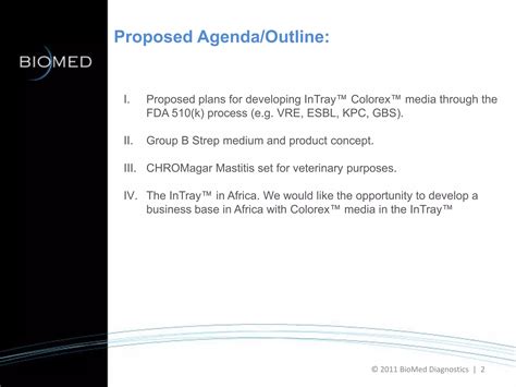 Chromagar And Biomed Partnership 2012 Pptx