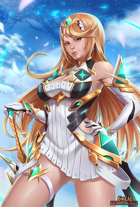 Mythra By Exlic On Deviantart