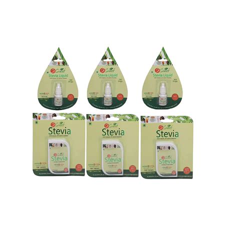 So Sweet Stevia Combo 300 Tablets And 300 Drops Natural Sweetener