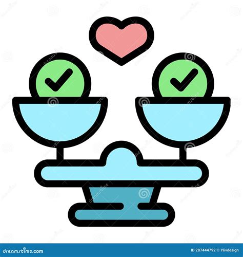 Sex Education Balance Icon Vector Flat Stock Illustration