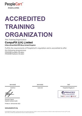 PRINCE2 Foundation 6th Edition CompuFIX UK Limited