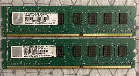 Gskill Ddr3 Memorija 2x2gb