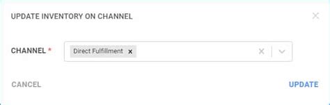 Direct Fulfillment Bulk Inventory Update Sellercloud