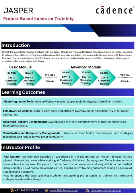Jaspertraining Ftd Cadence Skillenhancement