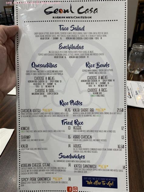 Online Menu Of Seoul Casa Restaurant Anchorage Alaska 99515 Zmenu