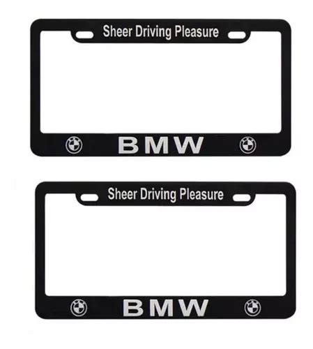Juego Marcos Portaplacas Porta Placa Bmw Meses Sin Inter S