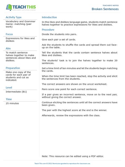 Broken Sentences Pdf Human Communication