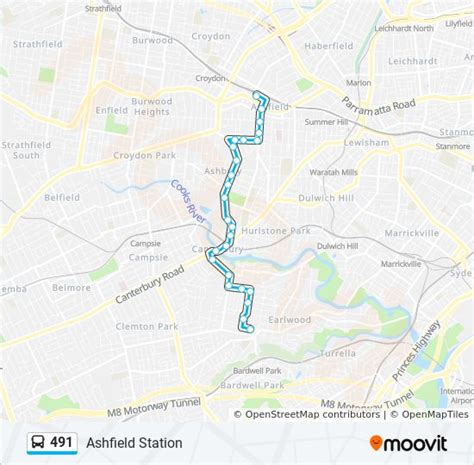 491 Route Schedules Stops And Maps Ashfield Station Updated