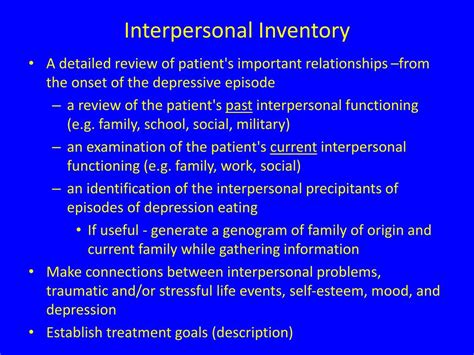PPT Implementing Interpersonal Psychotherapy IPT For Eating Disorders PowerPoint