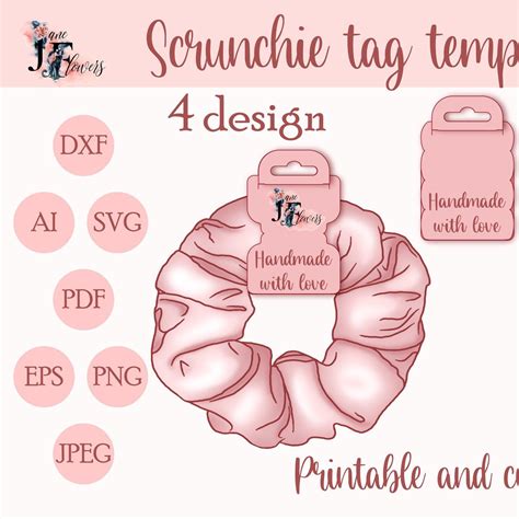 These Scrunchie Display Cards Will Make Your Handmade Scrunchies