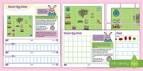 Easter Egg Activity And Mat Compatible With Bee Bot Twinkl