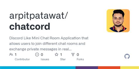 Github Arpitpatawat Chatcord Discord Like Mini Chat Room Application