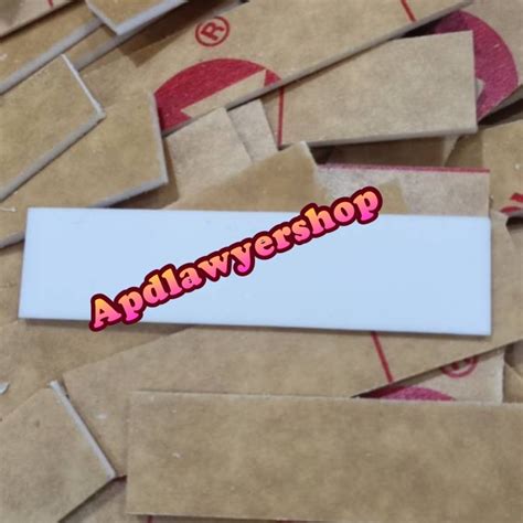 Jual Papan Nama Dada Akrilik Acrylic Papan Nama Dada Name Tag Bahan