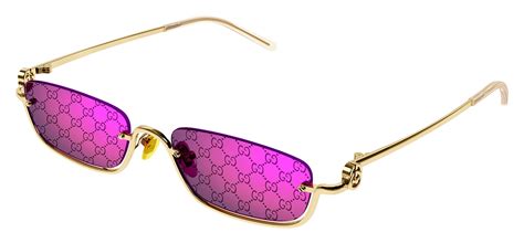 Gucci Gg1278s Sunglasses Gold Violet Tortoiseblack