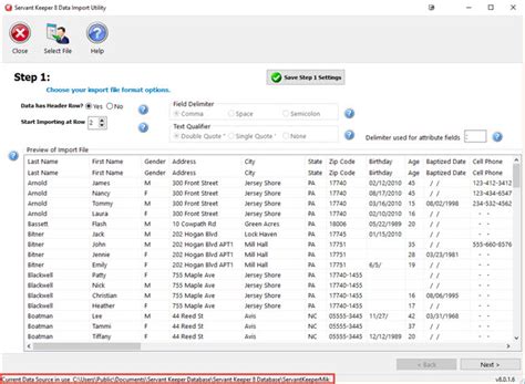 Import Data Into Another Servant Keeper Database