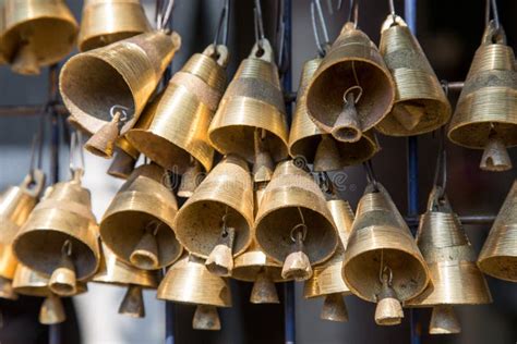 Small Brass Bells Stock Image Image Of Shiny Handbell 14292545