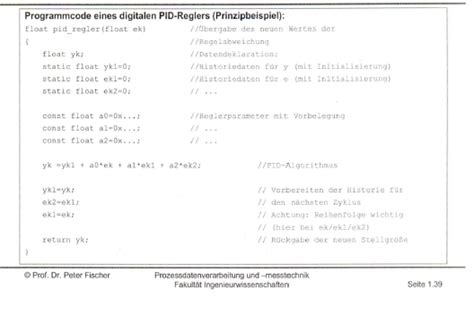 PID Algorithmus Auf Atmega128 Programmieren Mikrocontroller Net