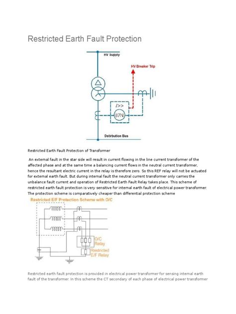 Restricted Earth Fault Pdf Ct Scan Transformer