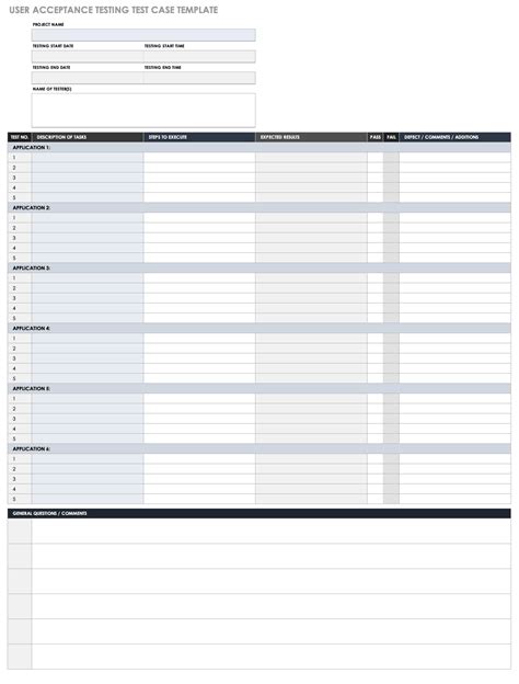 Free Test Case Templates Smartsheet Pertaining To User Acceptance