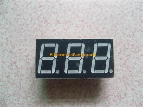 7 Segment 3 Digit Multiplexed Led Display Common Anode Star International
