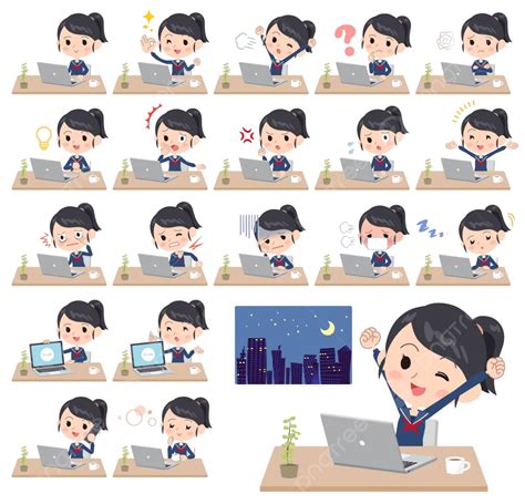 女學生水手服案頭工作游牧學校變種 向量 游牧民族 学校 變化向量圖案素材免費下載PNGEPS和AI素材下載 Pngtree