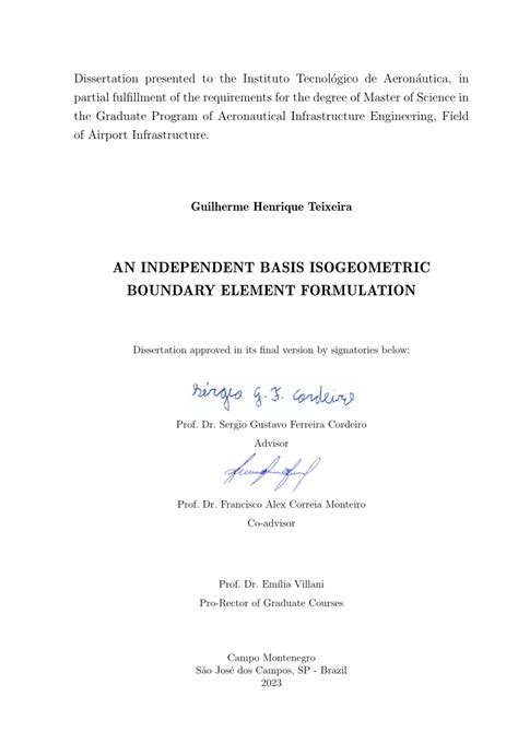 PDF AN INDEPENDENT BASIS ISOGEOMETRIC BOUNDARY ELEMENT FORMULATION