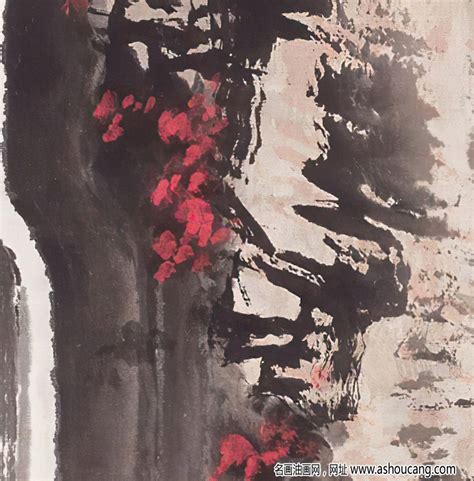 魏紫熙作品 松谷鸣泉 高清大图下载 名画油画网