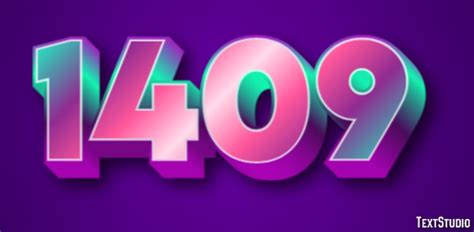 1409 Text Effect And Logo Design Number