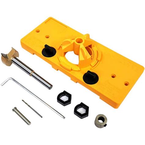 Concealed 35mm Cup Style Hinge Jig Boring Hole Drill Guide With Drill