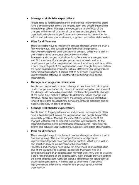 Manage Stakeholder Expectations Pdf Habits Supply Chain