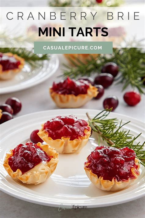 Cranberry Brie Tartlets Casual Epicure