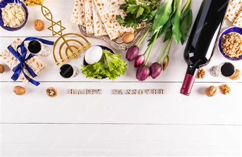 Premium Photo Festive Background For Jewish Passover Holiday With