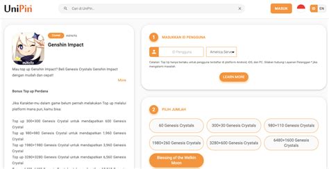 Kabar Gembira Bisa Beli Blessing Of The Welkin Moon Di Unipin