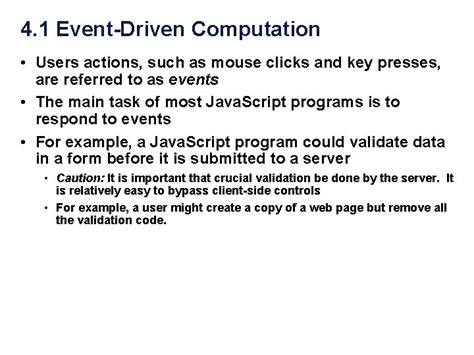 Chapter 4 Basics Of Java Script 4 1