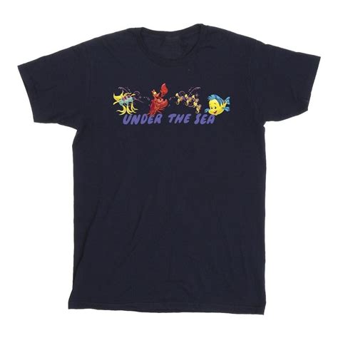 Disney The Little Mermaid Under The Sea Bleu Vêtements T Shirts