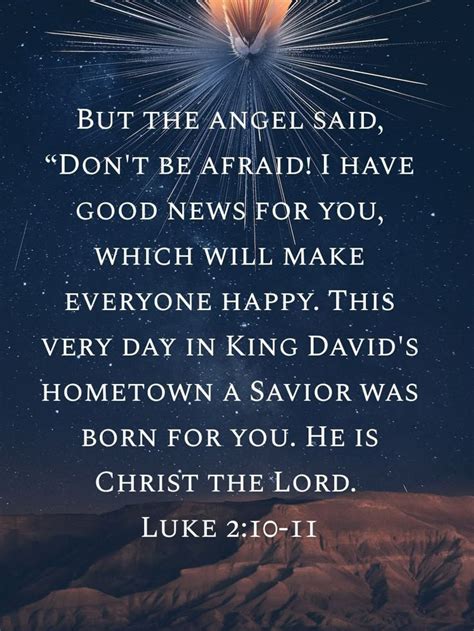 Luke 2 10 11 Bible Scripture Verse