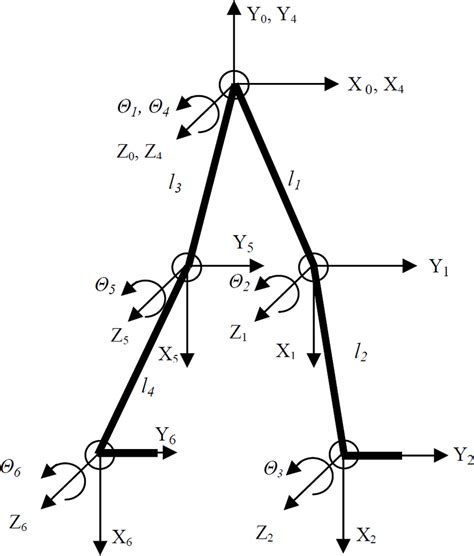 The Lower Limb System Of A Biped Robot Download Scientific Diagram